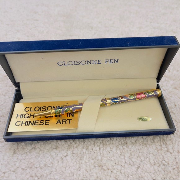 closisonne | Office | Vintage 98s Chinese Cloisonn Art Ball Pen With ...